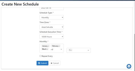 Unable To Create Monthly Scheduler For Ae Version 5 6 0