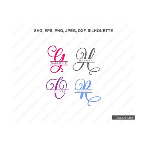 Monogram Svg Monogram Alphabet Svg Monogram Clipart Flour Inspire
