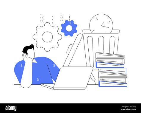 Procrastination Abstract Concept Vector Illustration Stock Vector Image