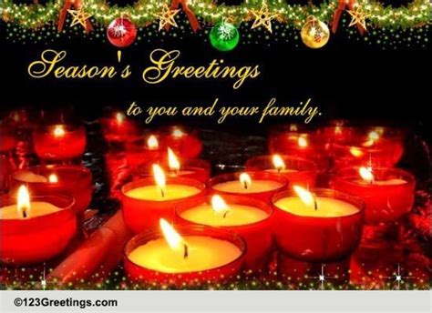 Glow Of The Seasonal Blessings Free Seasonal Blessings Ecards 123