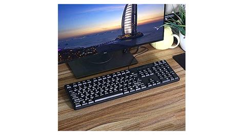 Mcsaite Wired Ps2 104 Keys Computer Keyboard With Stands Black Waterproof Us Layout Compatible