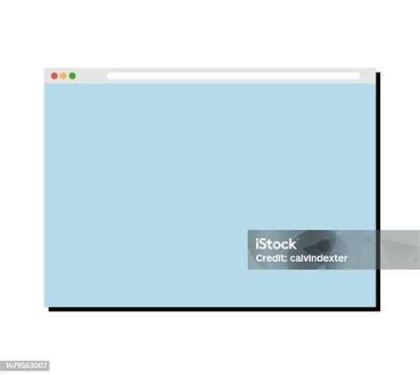 Web Browser With Editable Strokes Stock Illustration Download Image Now Blank Border