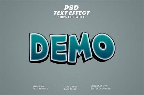 Premium PSD Demo Videogame D Text Effect