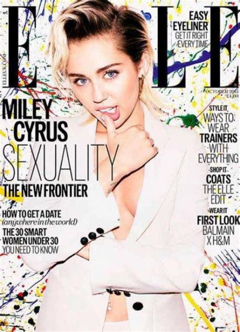Miley Cyrus In Elle Magazine October 2015 Issue Hawtcelebs