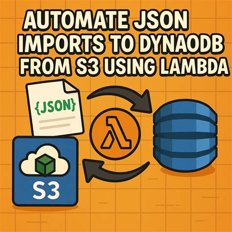 Automate Json Imports To Dynamodb From S3 Using Lambda — No Manual Work