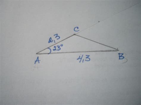с помощью транспортира и масштабной линейки НАЧЕРТИТЕ треугольник АВС где АВ 4 3 Школьные