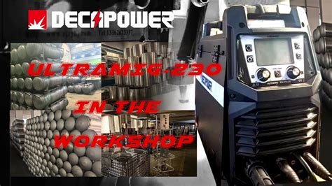 DECAPOWER ULTRAMIG-230 Double Pulse Aluminum MIG Welding in the ...