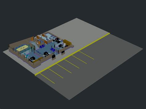 Planos De Oficinas En Dwg 420 Mb Librería Cad