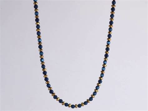 Nss949 Stainless Steel And Hematite Beads Necklace