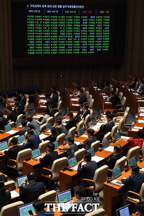 출생통보제 가족관계등록법 국회 본회의 통과 Tf사진관 포토 기사 더팩트