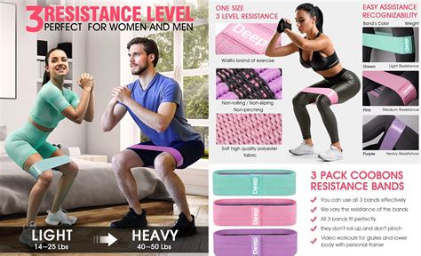 Exercise Fabric Hip Band Resistance Custom Booty Bands Set With Bag Hip