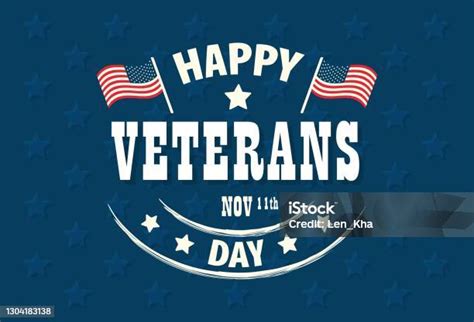 미국 재향 군인의 날 로고 축 축 글 미국 국기 해군 배경에 고립 된 별 벡터 그림 미국 공휴일타이포그래피 포스터 아이콘 엽서 배지 디자인 주말 활동에 대한 스톡 벡터 아트