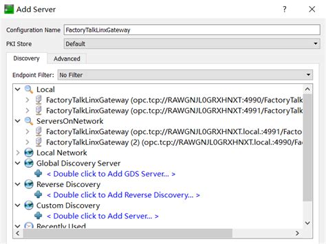 Discover Local Servers From Client · Issue 1171 · Freeopcuaopcua