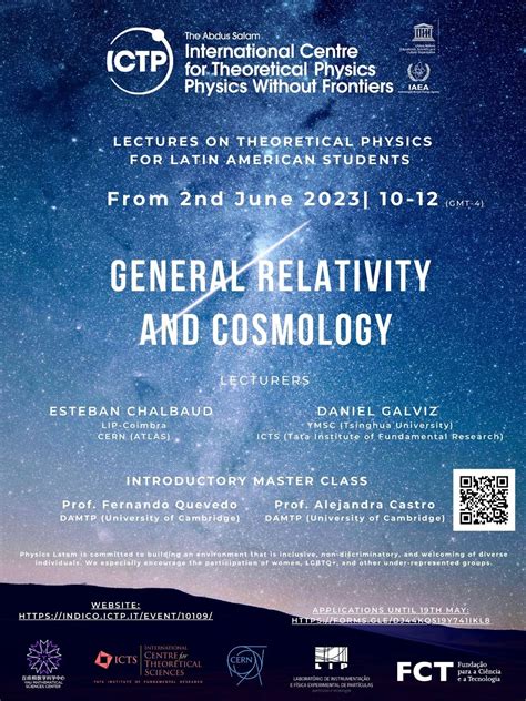 General Relativity And Cosmology Course Summer 2023