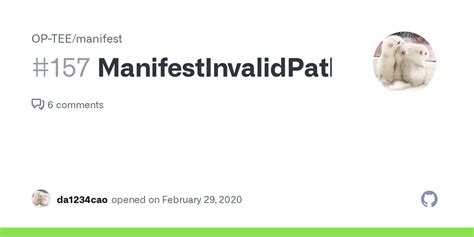 ManifestInvalidPathError Issue OP TEE Manifest GitHub