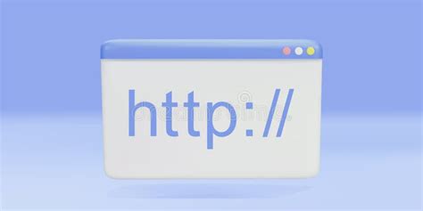 3d Hypertext Transfer Protocol Concept Data Web Page Web Browser Internet Communication