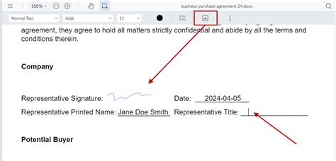 how to sign a word document