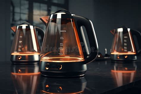 Cordless Electric Kettles With Rapid Boiling Techn Stock Image Image