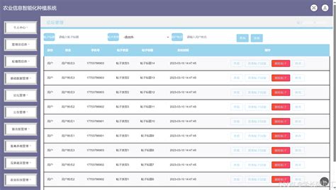 毕业设计基于ssm的农业信息智能化种植系统【代码论文ppt】农业种植管理系统界面 Csdn博客