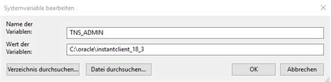 Oracle Nutzung Der Tnsadmin Variable Für Bibliotheca Oclc Support