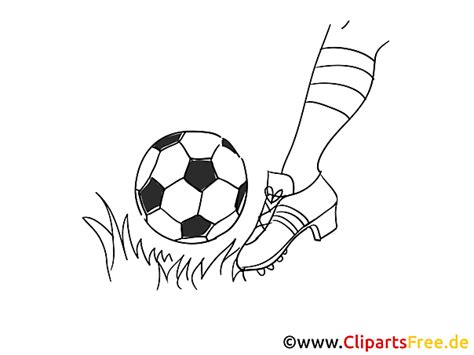 Schuss Fussball Bild Zum Ausmalen