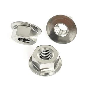Gr5 Titanium Alloy Hex Flange Nuts Hex Nuts And Titanium Nuts