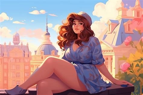 Premium Ai Image Beautiful Girl Summer Roadtrip