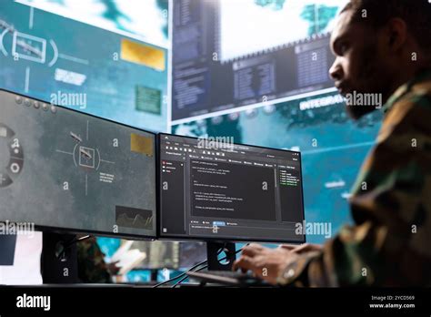 Intelligence Agents In A Modern Operations Center Managing Surveillance Activity And