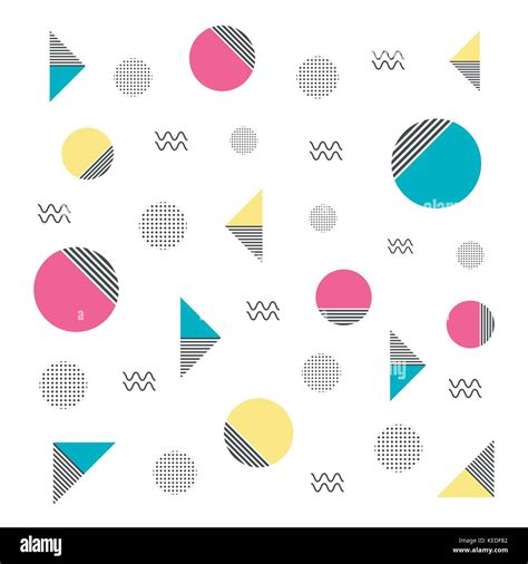 Hipster Geometric Pattern Isolated On White Background Stock Vector Image And Art Alamy