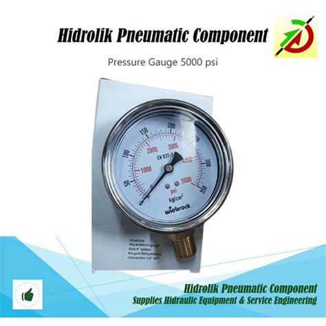 Jual Pressure Gauge 4 250 Kg Cm2 5000psi Model Raket 1 4 Jakarta Barat Hidrolik