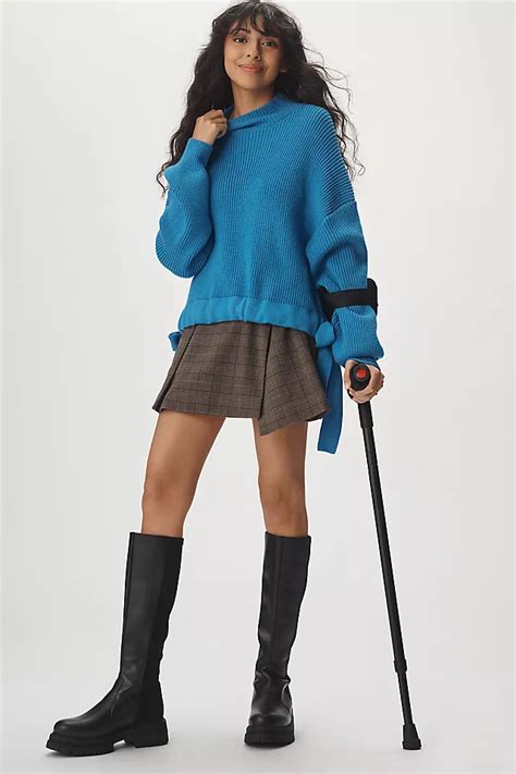 Essentiel Antwerp Gist Bow Rib Knit Sweater Anthropologie