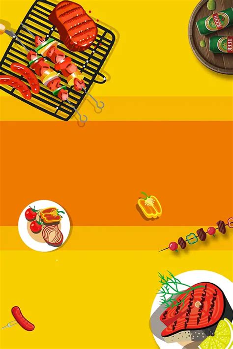 餐饮特色啤酒烧烤美食海报背景图片素材下载 图片编号ypegxemn 免抠素材网