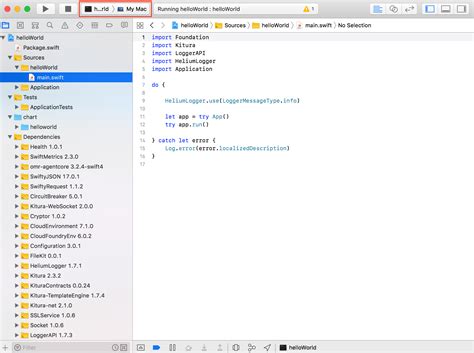 Running Your Kitura App From Xcode Hands On Server Side Web