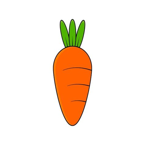 Premium Vector Carrot Vector Icon Orange Carrots Isolated On A White Background