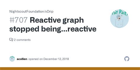 reactive graph stopped being reactive · issue 707