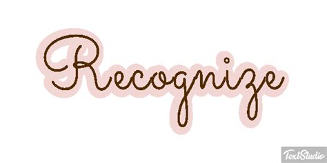 Recognize Word Animated  Logo Designs