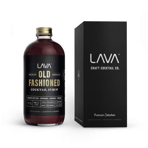 Lava Premium Aromatic Old Fashioned Cocktail Mix Small Batch
