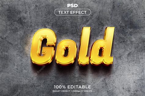 Premium Psd Gold 3d Editable Text Effect Style With Background