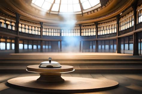 Premium Ai Image Oil Diffuser On Blurred Space Near Burning Candles