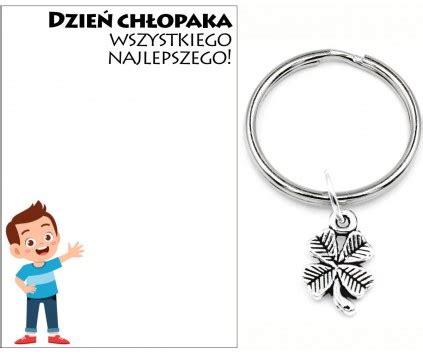 Brelok na Dzień Chłopaka Koniczyna Klasa Prezent Sklep MERIDDA