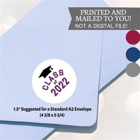 Class Of 2023 Envelope Seals Etsy