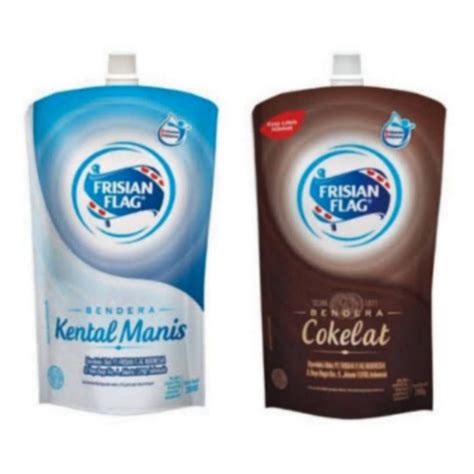 Jual Frisian Flag Susu Bendera Kental Manis Putih Cokelat Pouch