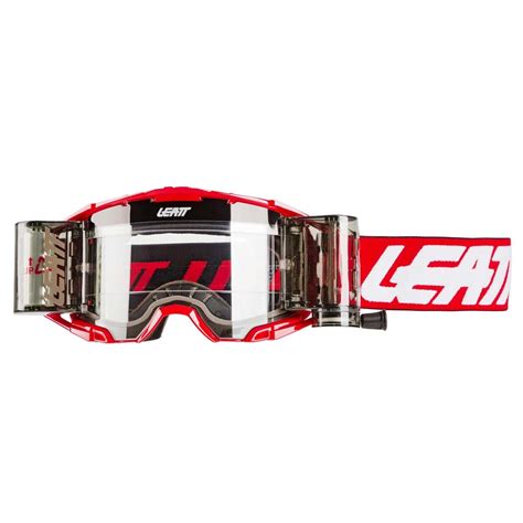 Leatt Goggle Velocity 6 5 With Roll Off System Red White Maciag Offroad
