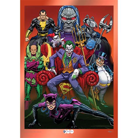 Warner Bros 100th Anniversary Dc Villains Mightyprint Wall Art