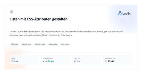 Listen Mit Css Attributen Gestalten Labex