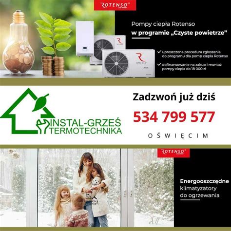 Pompa ciepła Rotenso Aquami Split 10 kW z montażem Oświęcim OLX pl