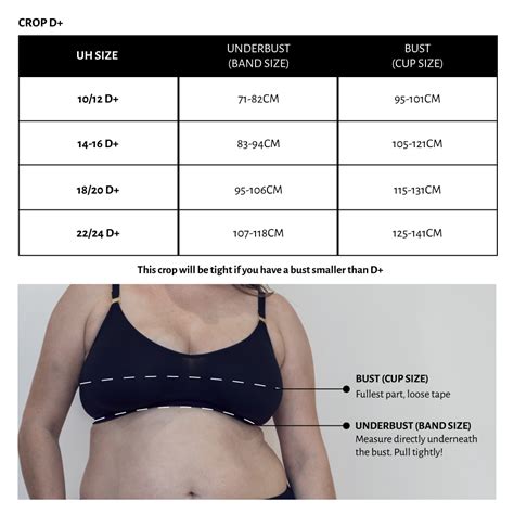 Crop Size Chart D Underwear For Humanity