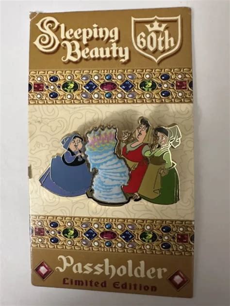 Disney Sleeping Beauty 60th Anniversary Ap Exclusive 3 Fairies Pin Le