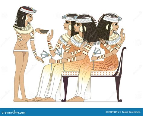 Ancient Egypt Woman Stock Vector Illustration Of Adult 22893696