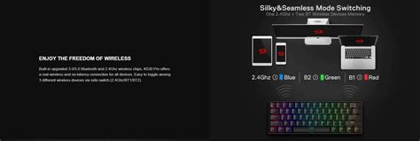 Redragon K530 Wired Pro Draconic 60% Compact RGB Wireless Mechanical ...